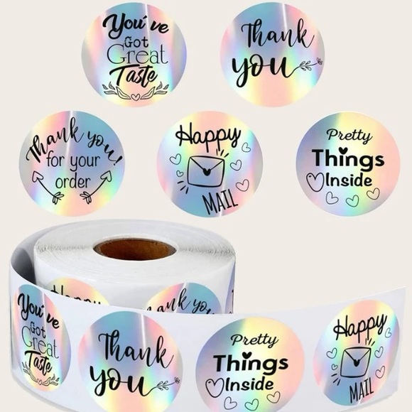 Office | 50 Pc Thank You Sticker Roll | Poshmark